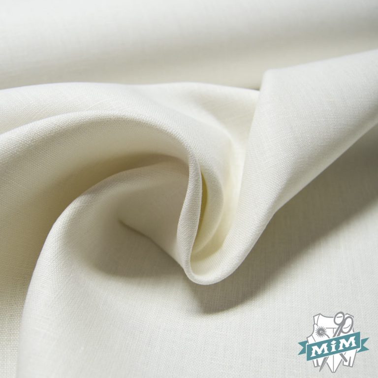 Telas de lino natural blanco en diversos gramajes - MiMcostura