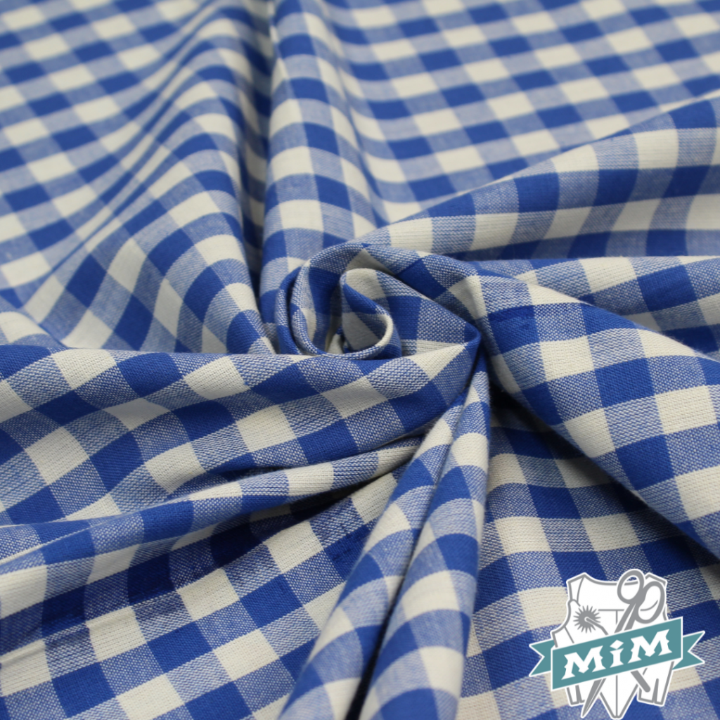 Indiana modelo "Cuadrado"color blanco y azul. ⋆ MiMCostura
